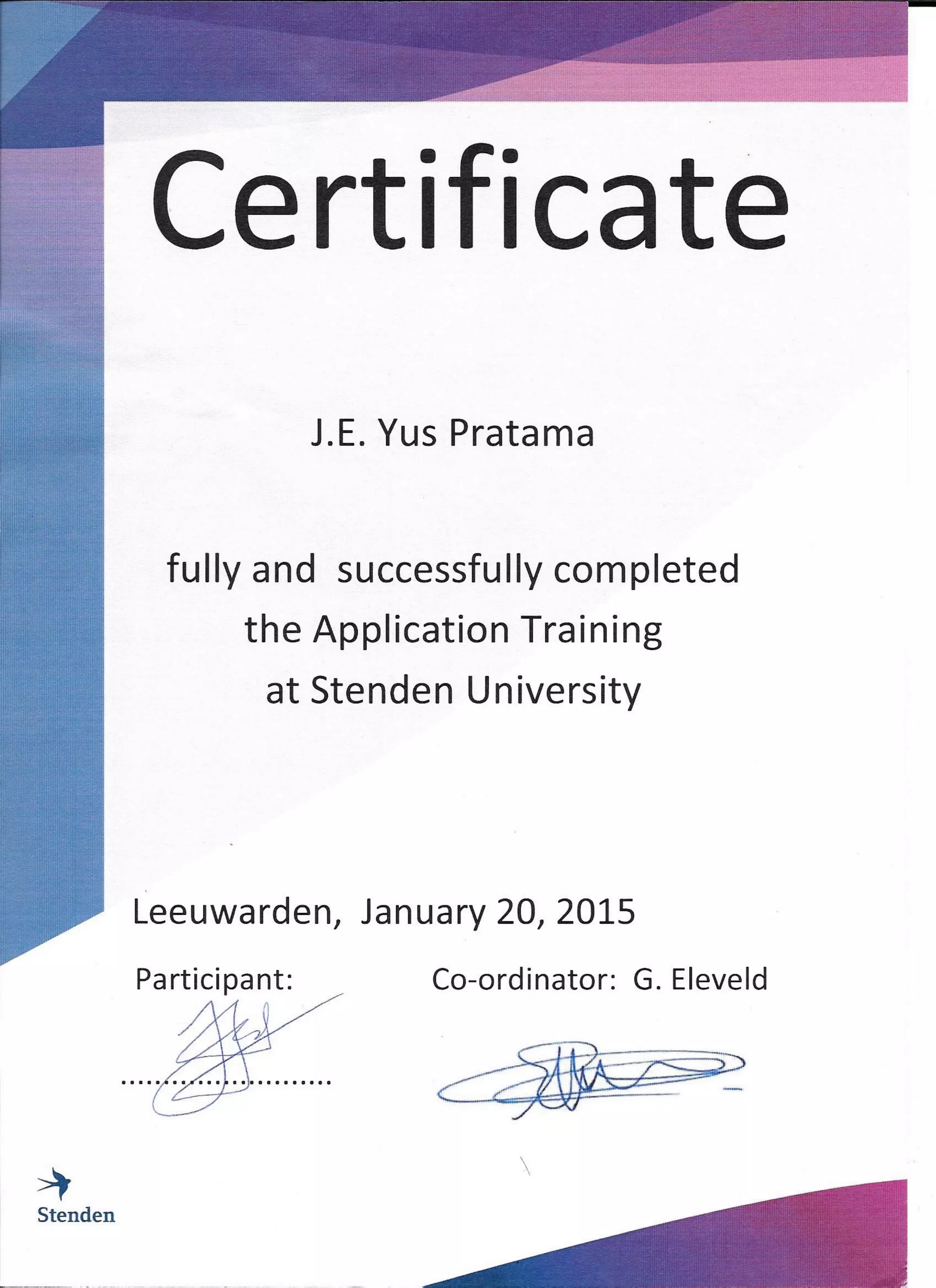 Gateway to Application Training Certificate | PDF
