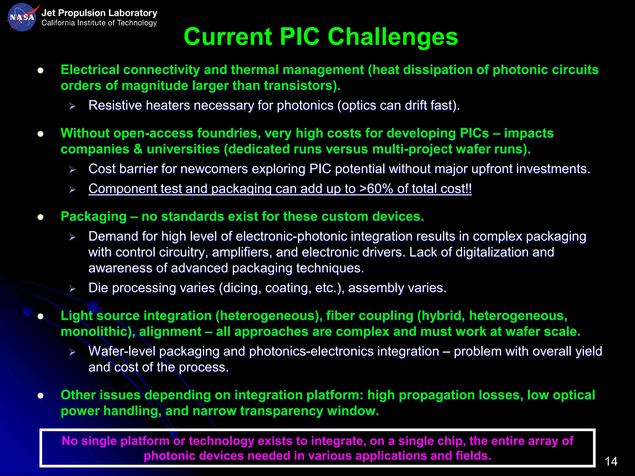 Photonic Integrated Circuits (PICs) for Next Generation Space ...