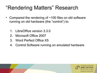 Cochrane von Suchodoletz File Creation, Rendering and Formats | PPT