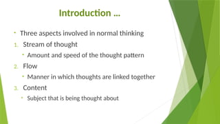 disorder of thoughts.................ppt