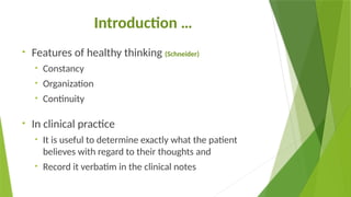 disorder of thoughts.................ppt
