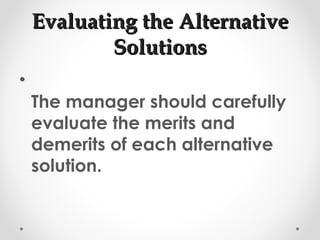 decision making | PPT