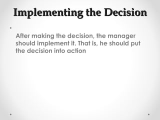 decision making | PPT