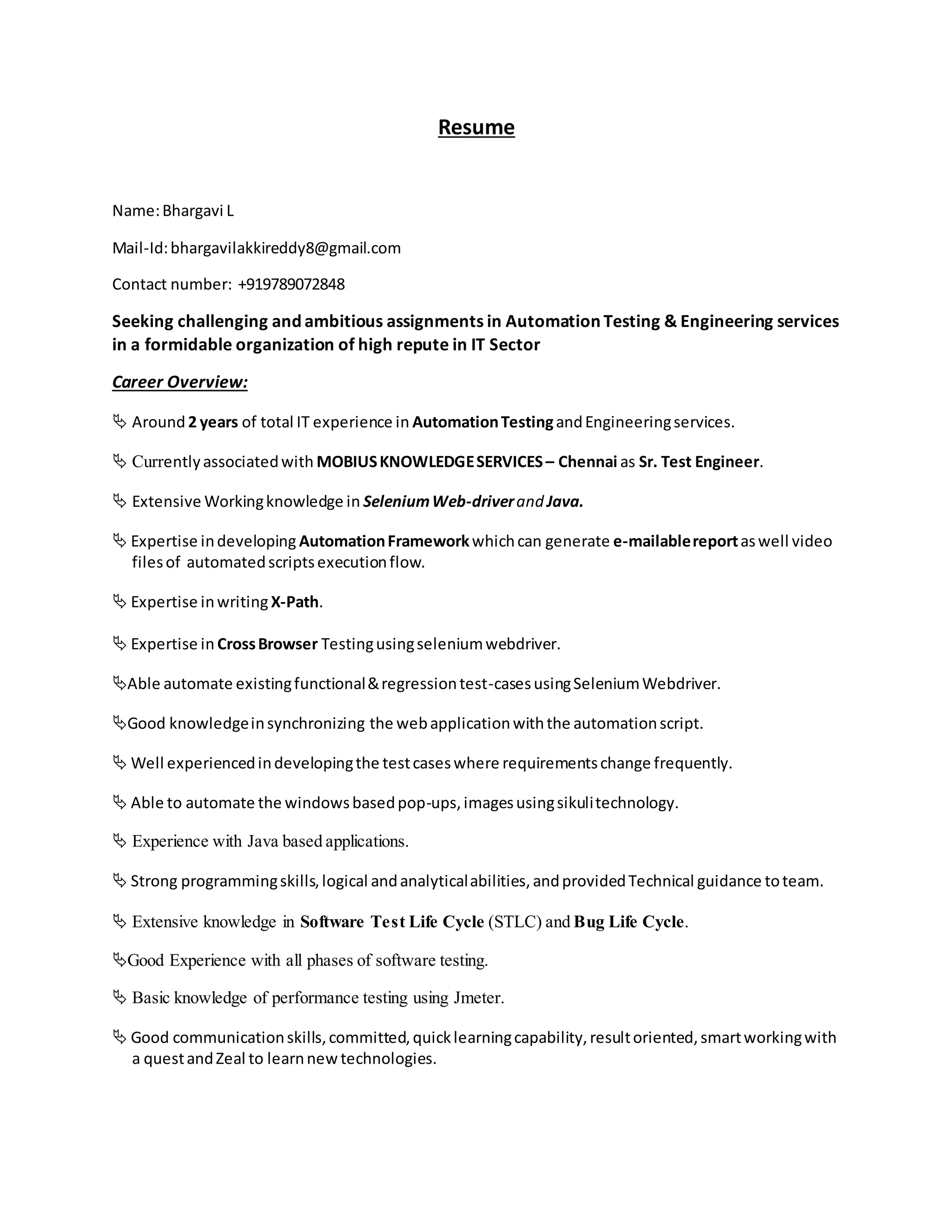 BhargaviAuto _Resume | DOCX