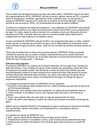 134972577 manual-cropwat-8-0-espanol | PDF
