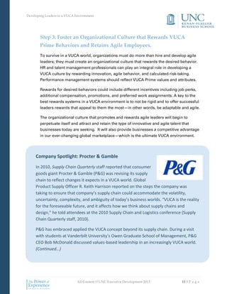 Developing Leaders in a VUCA Environment | PDF