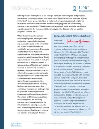 The New Business Imperative: Recruiting, Developing and Retaining Women ...