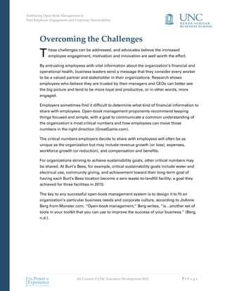 Embracing Open–Book Management to Fuel Employee Engagement and ...