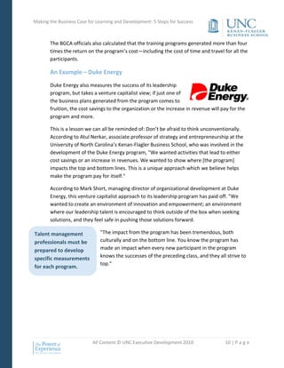 Making the Case for Learning and Development: 5 Steps for Success | PDF