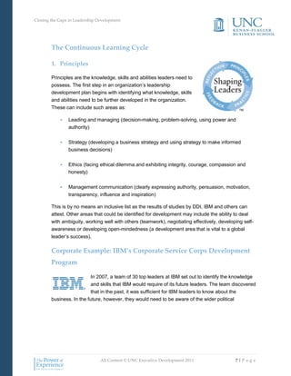 Closing the Gaps in Leadership Development | PDF