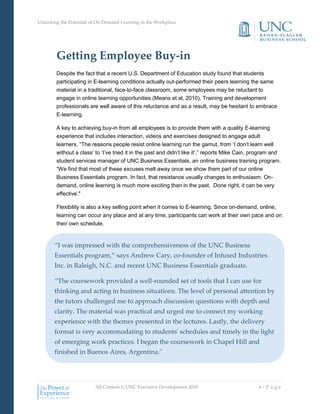 Unlocking the Potential of On-Demand Learning in the Workplace | PDF