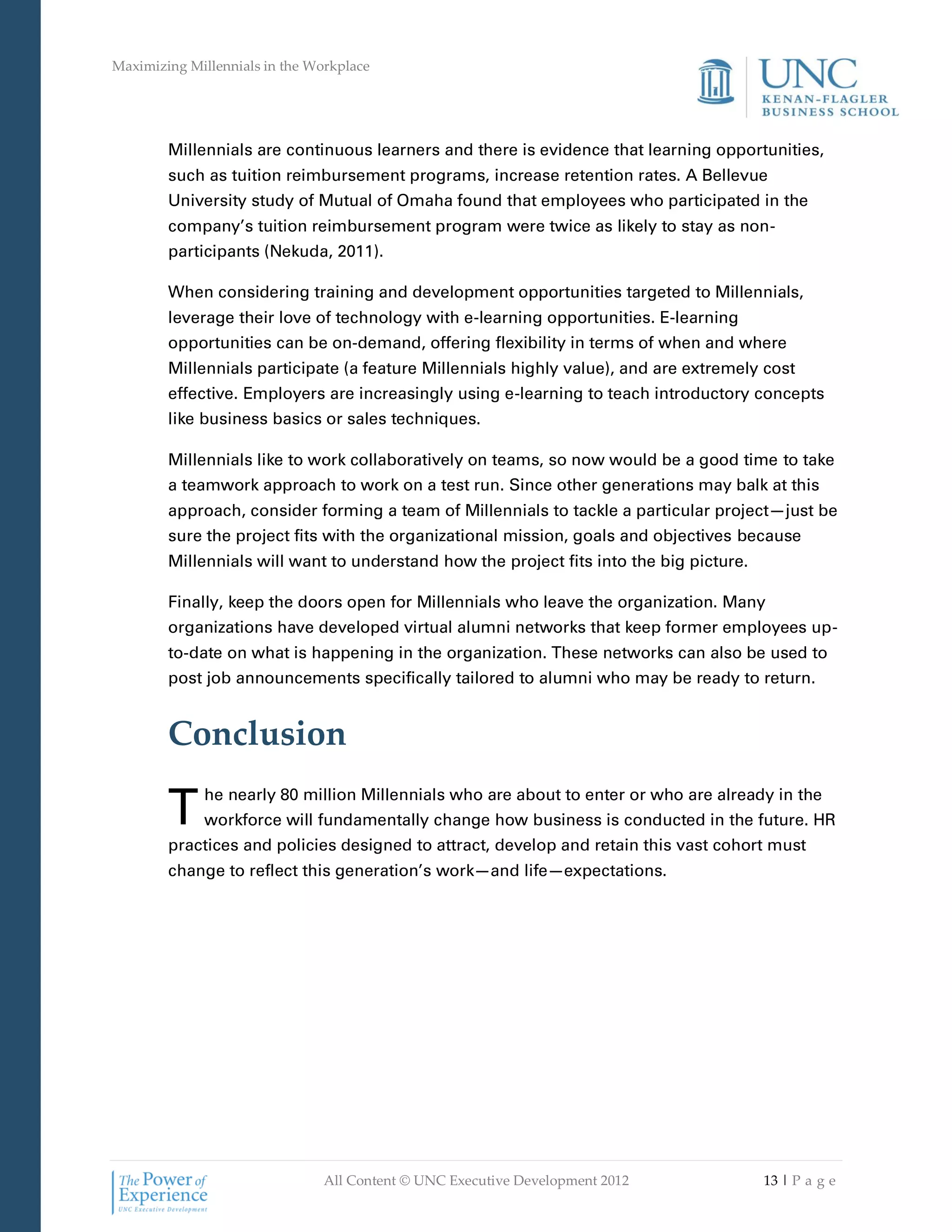 Maximizing Millennials in the Workplace | PDF