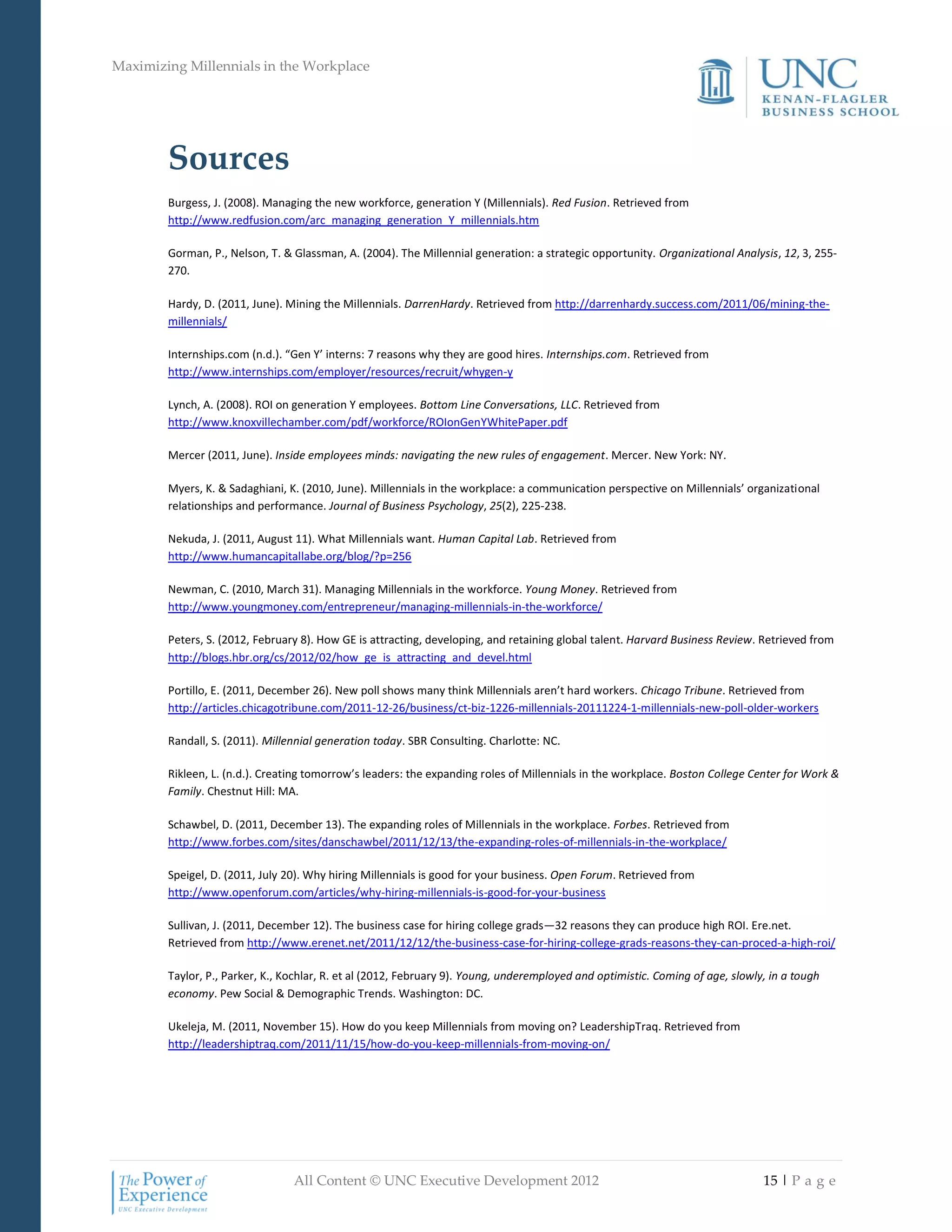 Maximizing Millennials in the Workplace | PDF