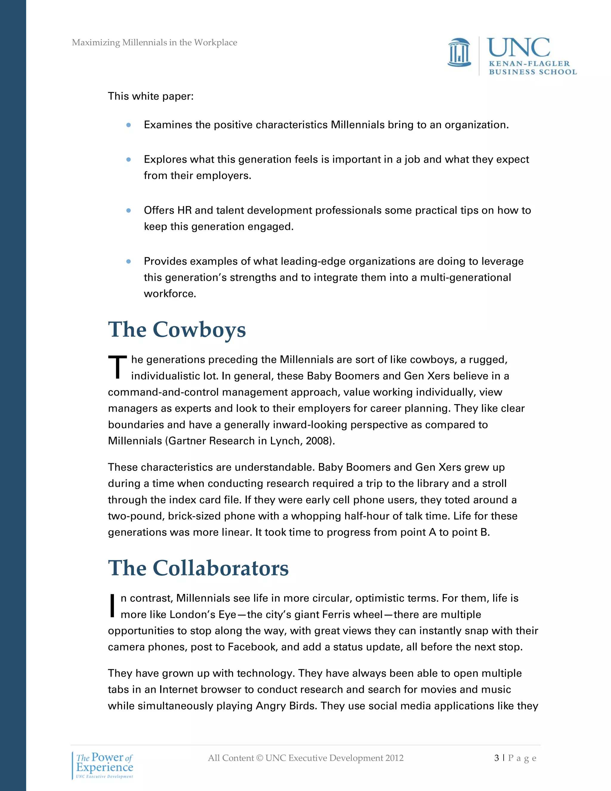 Maximizing Millennials in the Workplace | PDF