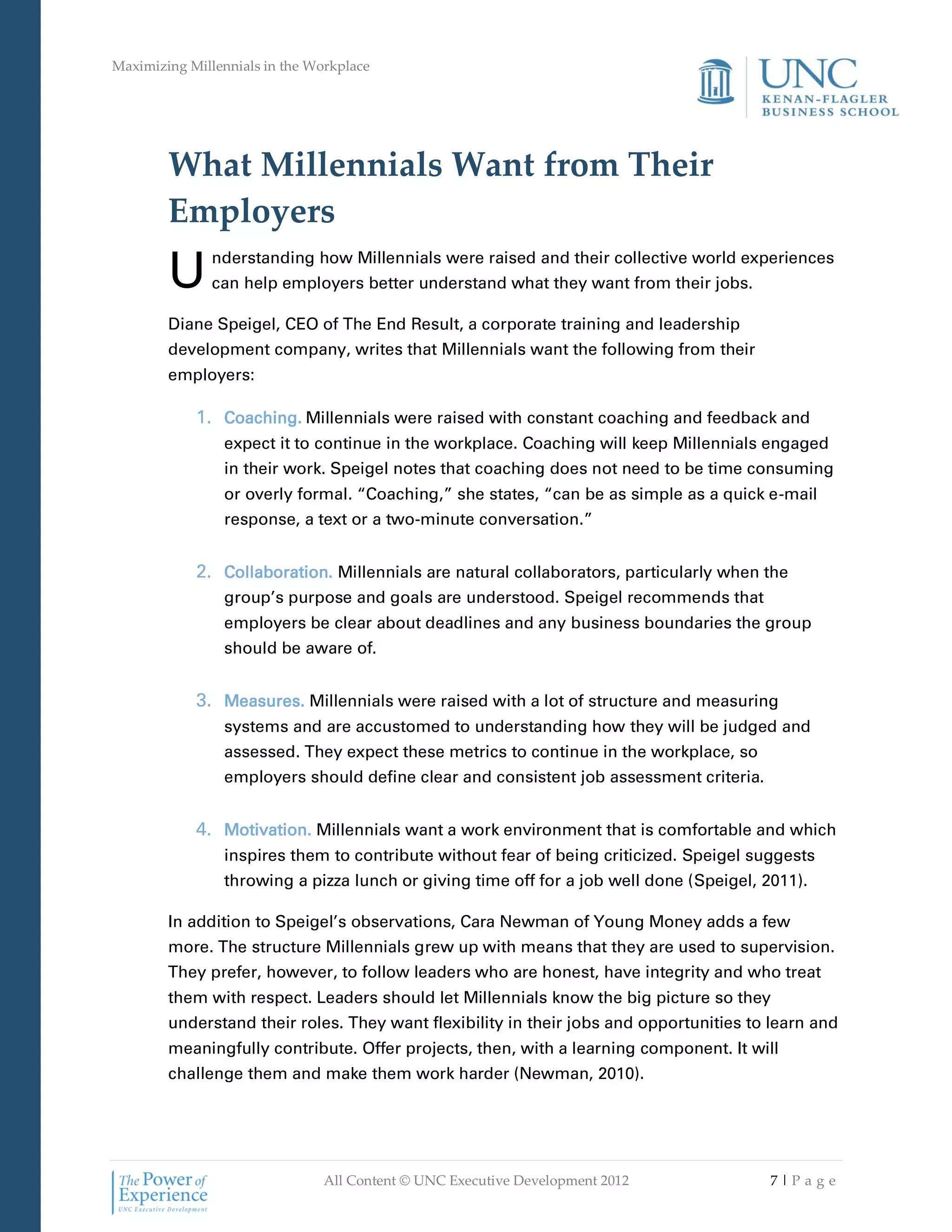 Maximizing Millennials in the Workplace | PDF