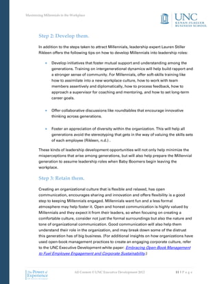 Maximizing Millennials in the Workplace | PDF