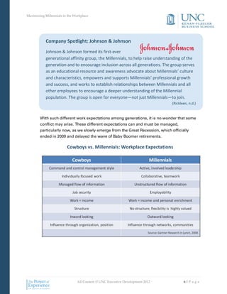 Maximizing Millennials in the Workplace | PDF