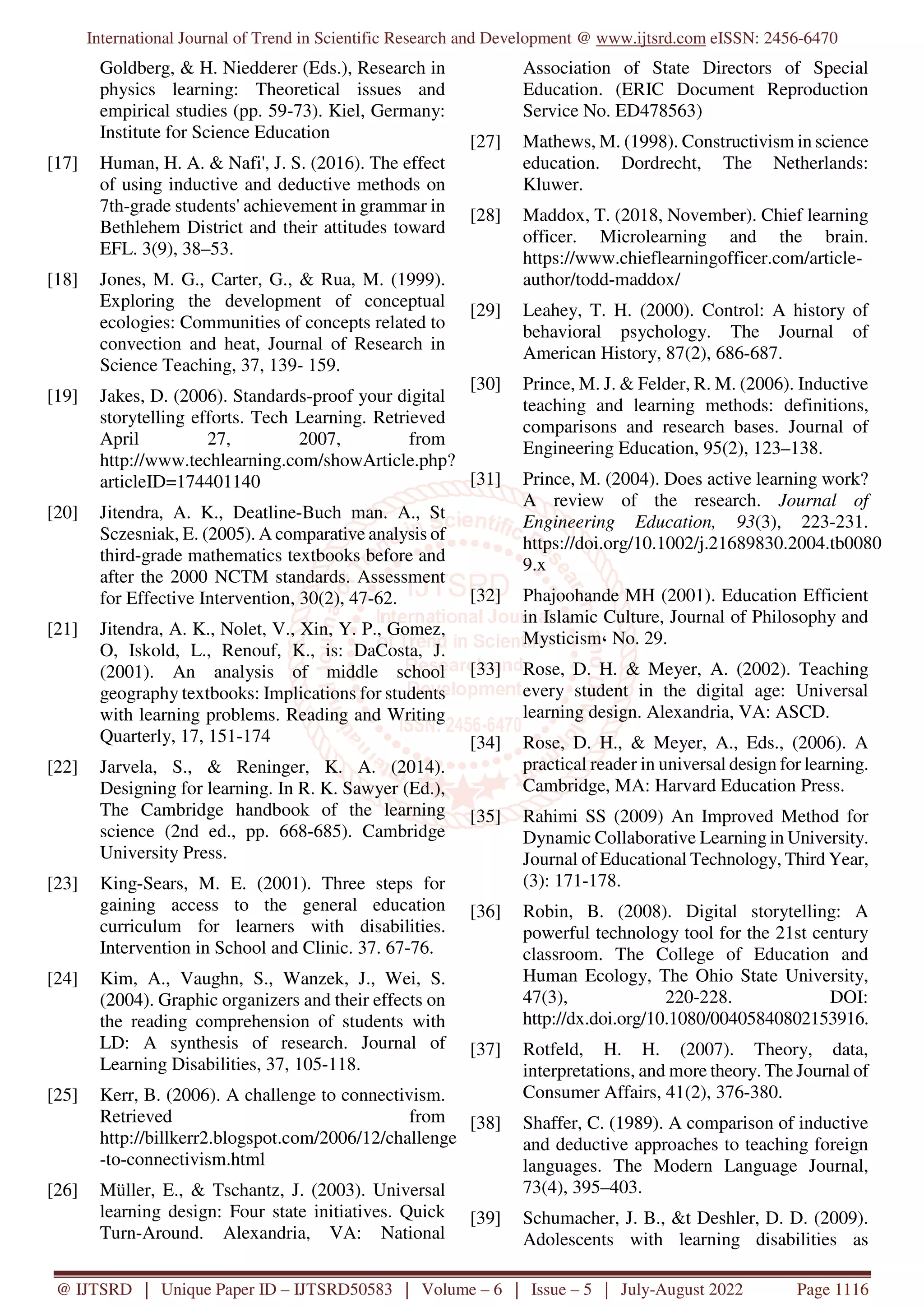 Active Learning Framework and Process of Classroom Engagement A ...