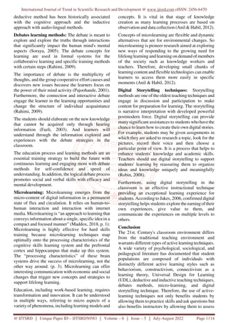 Active Learning Framework and Process of Classroom Engagement A Literature Review | PDF