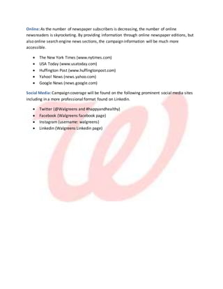 Walgreens- Complete Campaign | DOCX