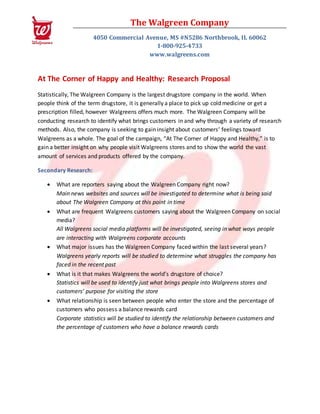 Walgreens- Complete Campaign | DOCX