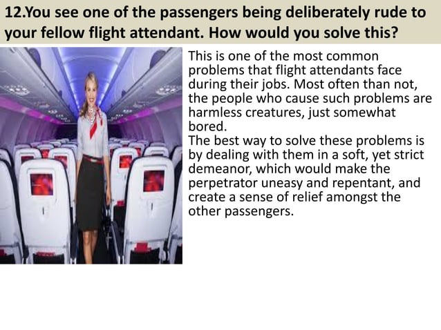 88 flight attendant interview questions and answers | PDF | Air Travel ...