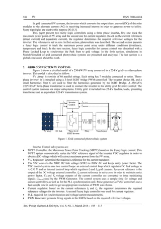 MPPT & Power Factor Control for Grid Connected PV Systems with Fuzzy Logic Controllers | PDF