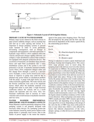 Water Hammer Analysis in Long Pipelines | PDF