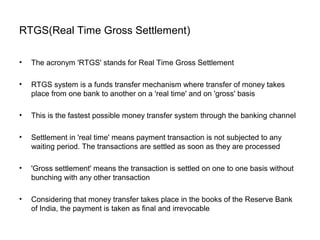 NEFT and RTGS | PPT