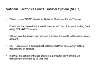 NEFT and RTGS | PPT