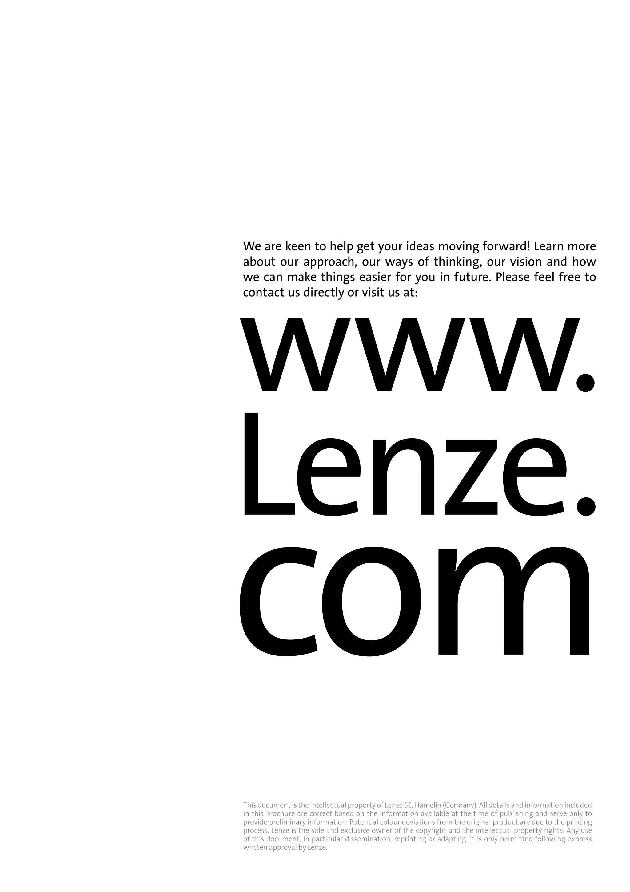 Flyer - Lenze Intralogistics Solutions | PDF