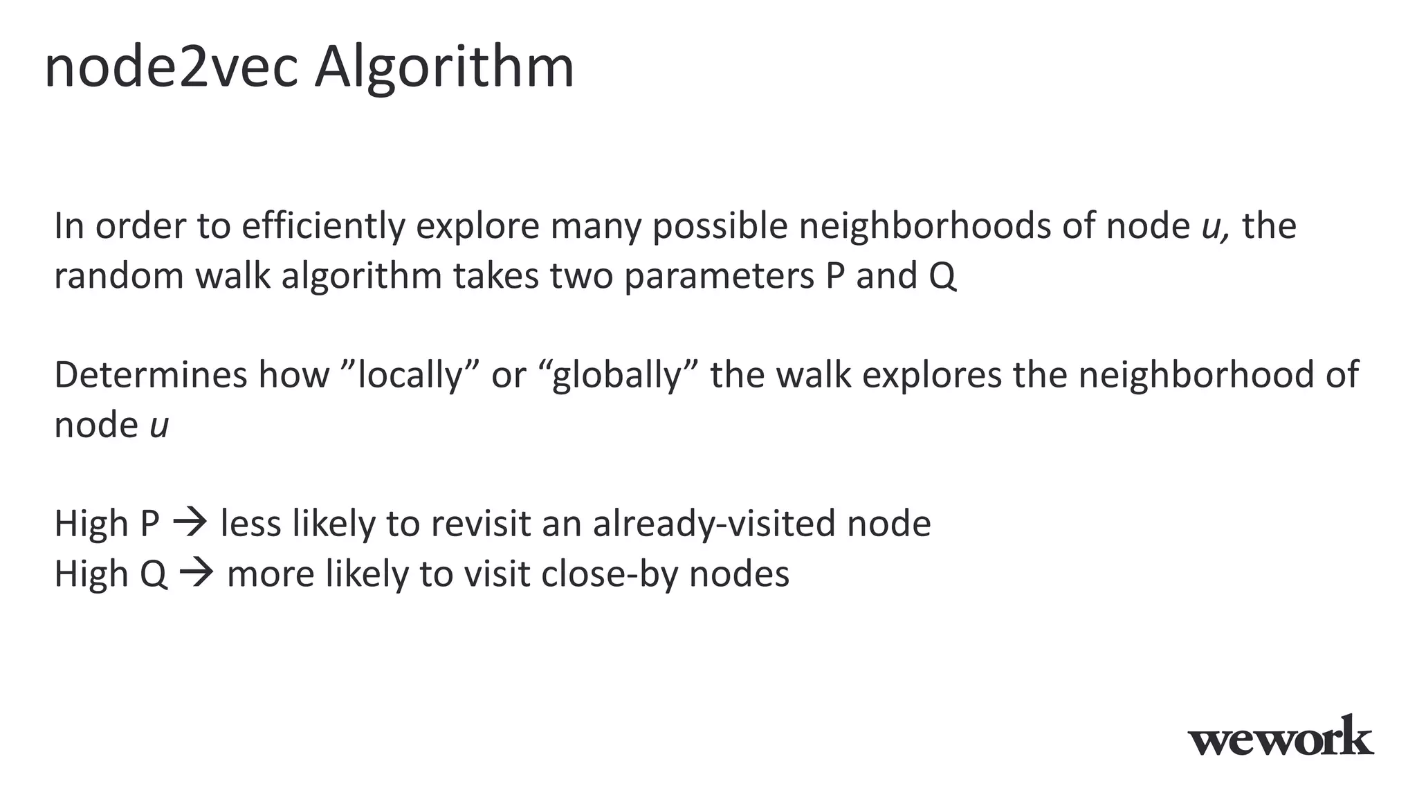 Creating Community at WeWork through Graph Embeddings with node2vec - Karry Lu | PPT