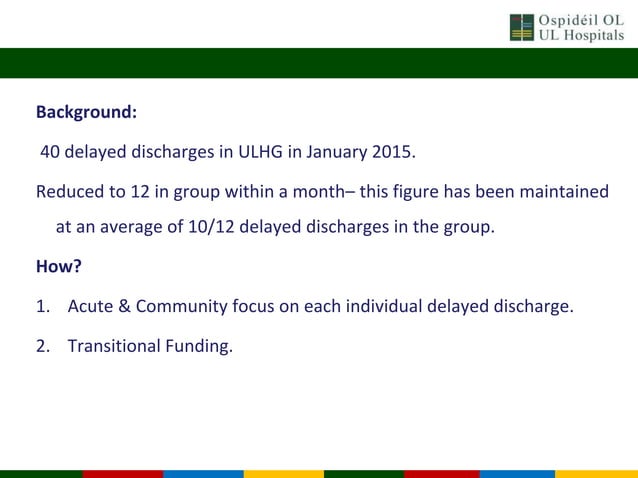 Tina Fitzgerald, Bed Manager, ULHG | PPTX