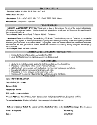 mounesh resume Php | DOCX
