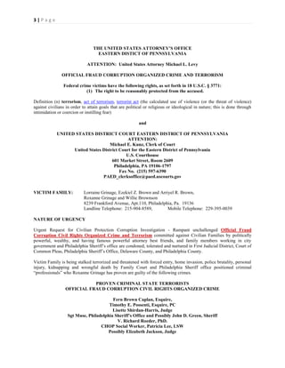 7-21-09 to 9-7-09 Evidence Grinage v Fern Brown Caplan Timothy Possenti ...