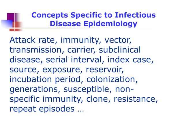 Infectious Disease Epidemiology | PPTX | Infectious Diseases | Diseases ...