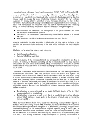 THRESHOLD BASED VM PLACEMENT TECHNIQUE FOR LOAD BALANCED RESOURCE PROVISIONING USING PRIORITY ...