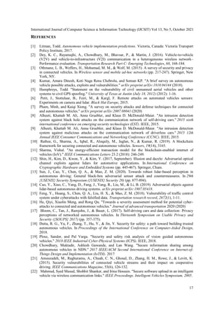 EXAMINING MODERN DATA SECURITY AND PRIVACY PROTOCOLS IN AUTONOMOUS ...