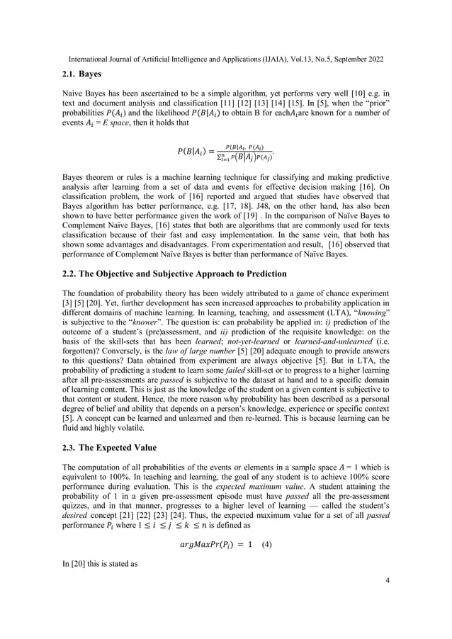 DIFFERENCE OF PROBABILITY AND INFORMATION ENTROPY FOR SKILLS CLASSIFICATION AND PREDICTION IN ...
