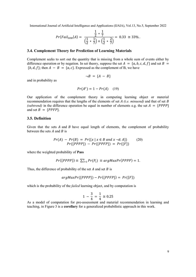 DIFFERENCE OF PROBABILITY AND INFORMATION ENTROPY FOR SKILLS CLASSIFICATION AND PREDICTION IN ...