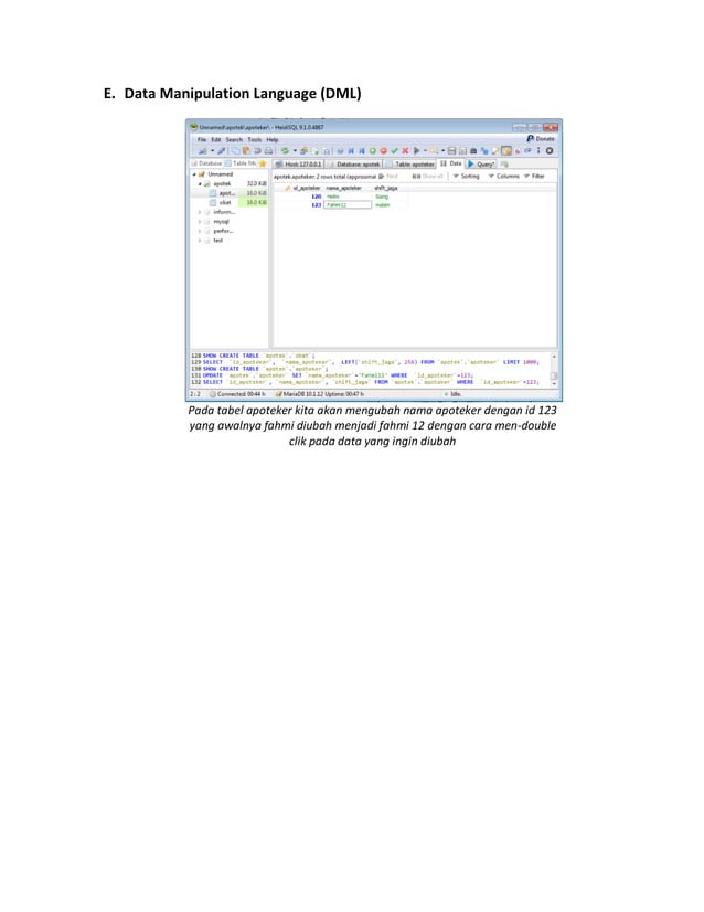 Tutorial Installasi dan Melakukan DDL DML pada MariaDB | PDF