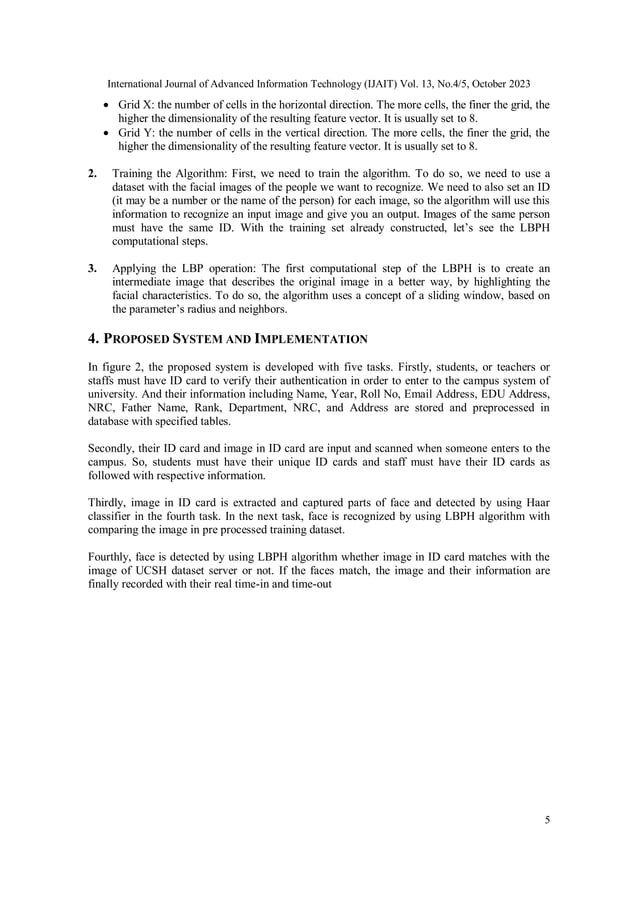 Campus Management System With Id Card Using Face Recognition With Lbph Algorithm Pdf