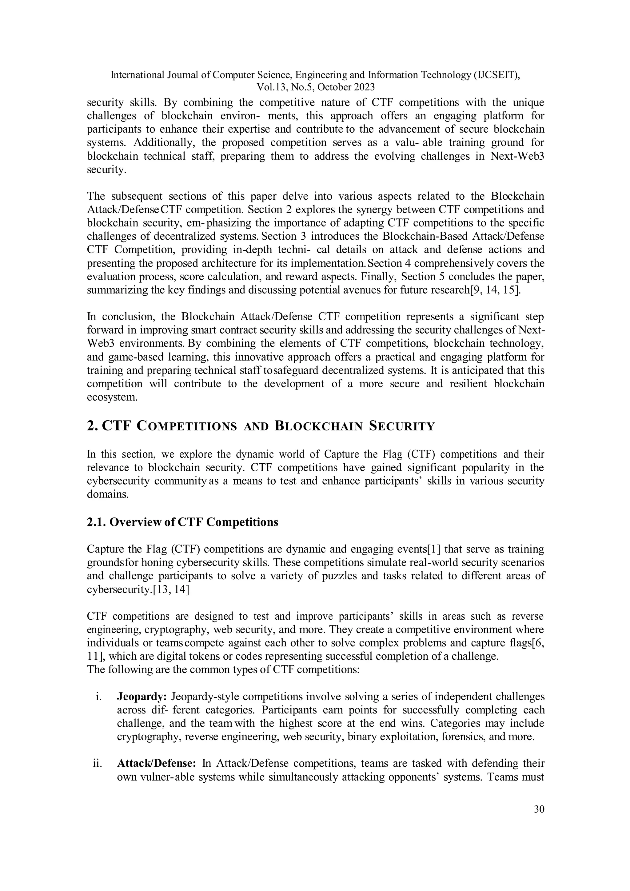 BLOCK-AD: BLOCKCHAIN ATTACK-DEFENSE CTF COMPETITION FOR NEXT-WEB3 ...