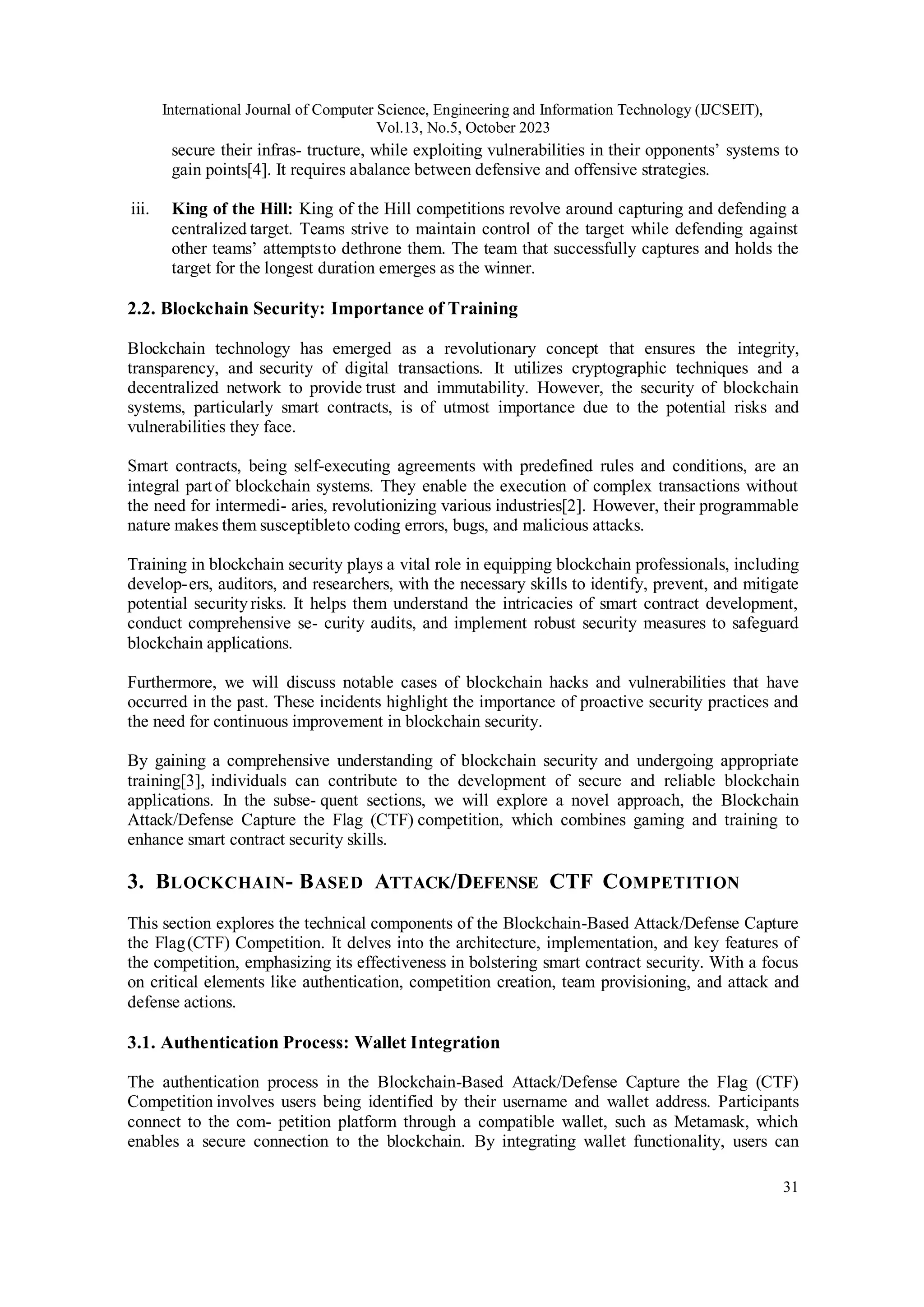 BLOCK-AD: BLOCKCHAIN ATTACK-DEFENSE CTF COMPETITION FOR NEXT-WEB3 ...