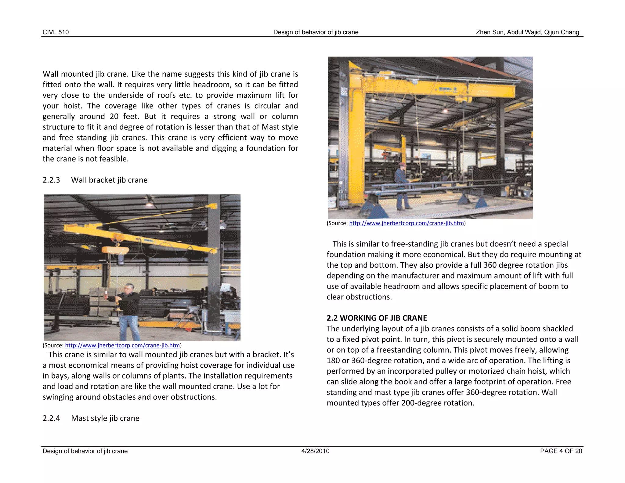 Design-and-Behavior-of-Jib-Cranes | PDF