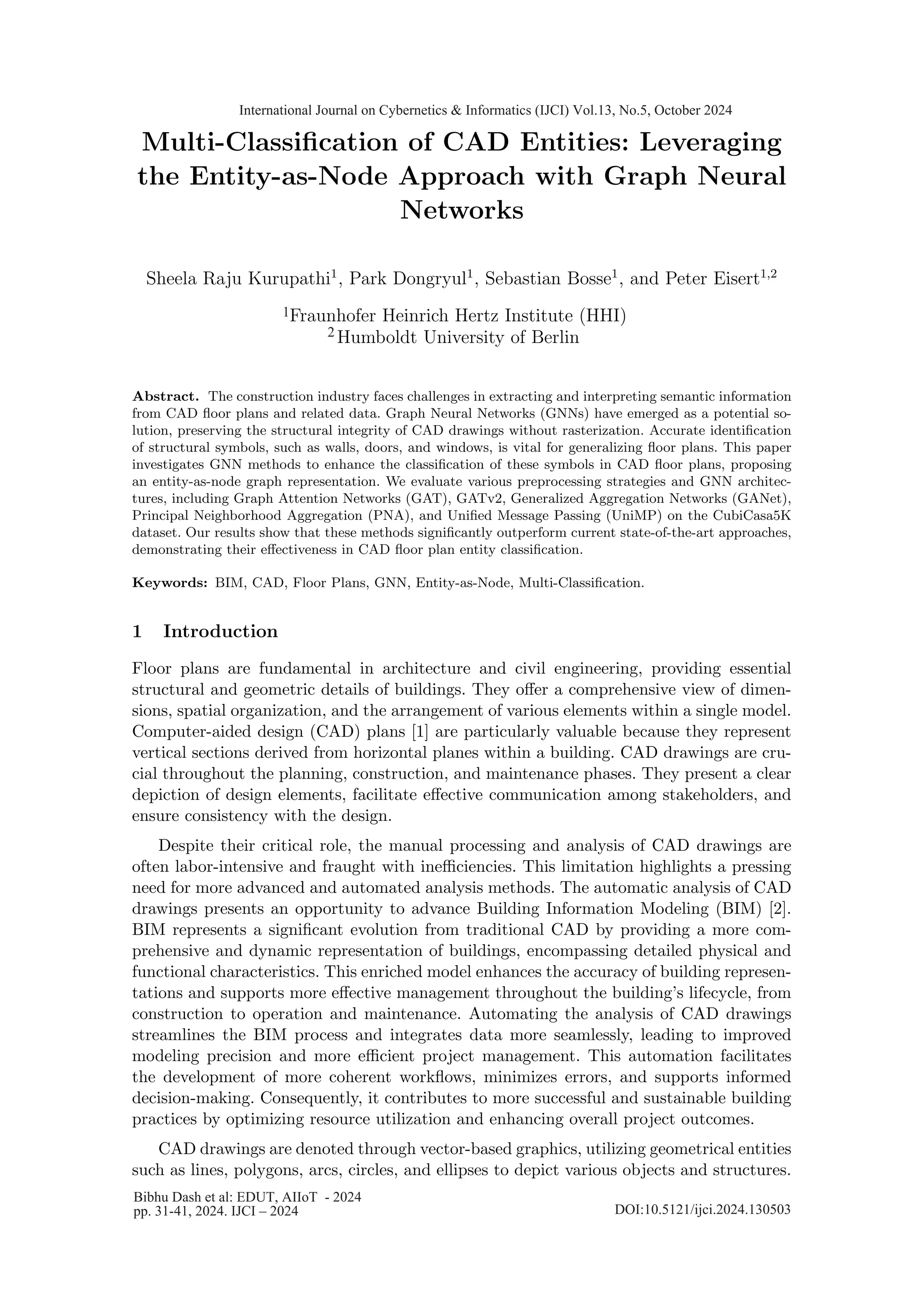 Multi-classification of Cad Entities: Leveraging the Entity-as-Node Approach with Graph Neural ...
