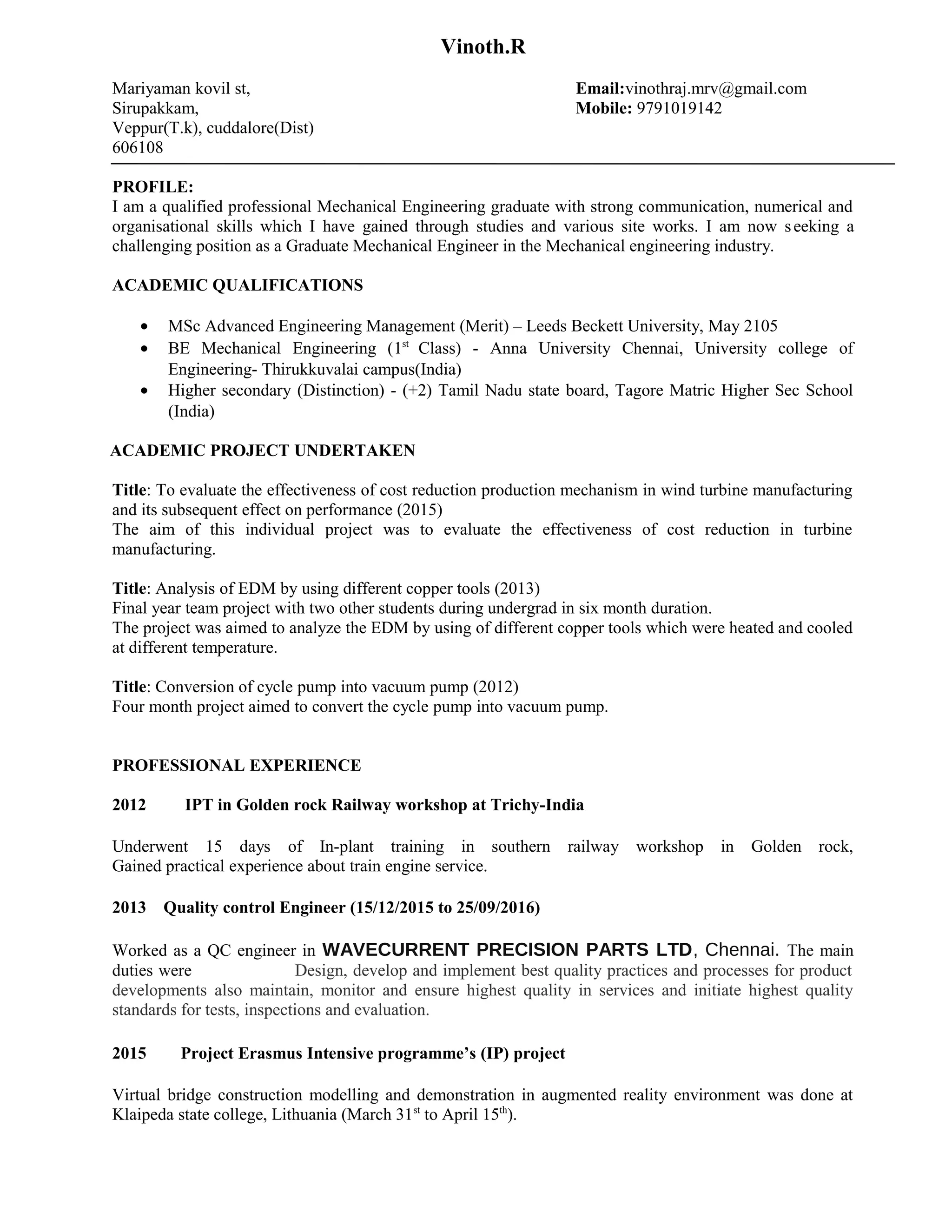 Vino CV- MS | DOC
