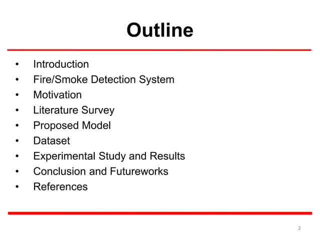 Fire smoke detection using Convolutional | PPT