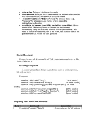 Selenium Tutorial | PDF