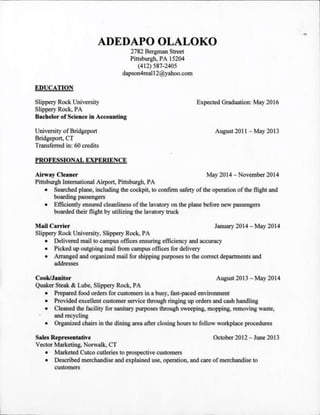Adedapo Olaloko resume | DOCX